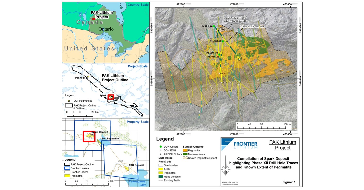 FRONTIER INTERSECTS 144M OF HIGH GRADE LITHIUM AVERAGING 1.72% Li2O ...