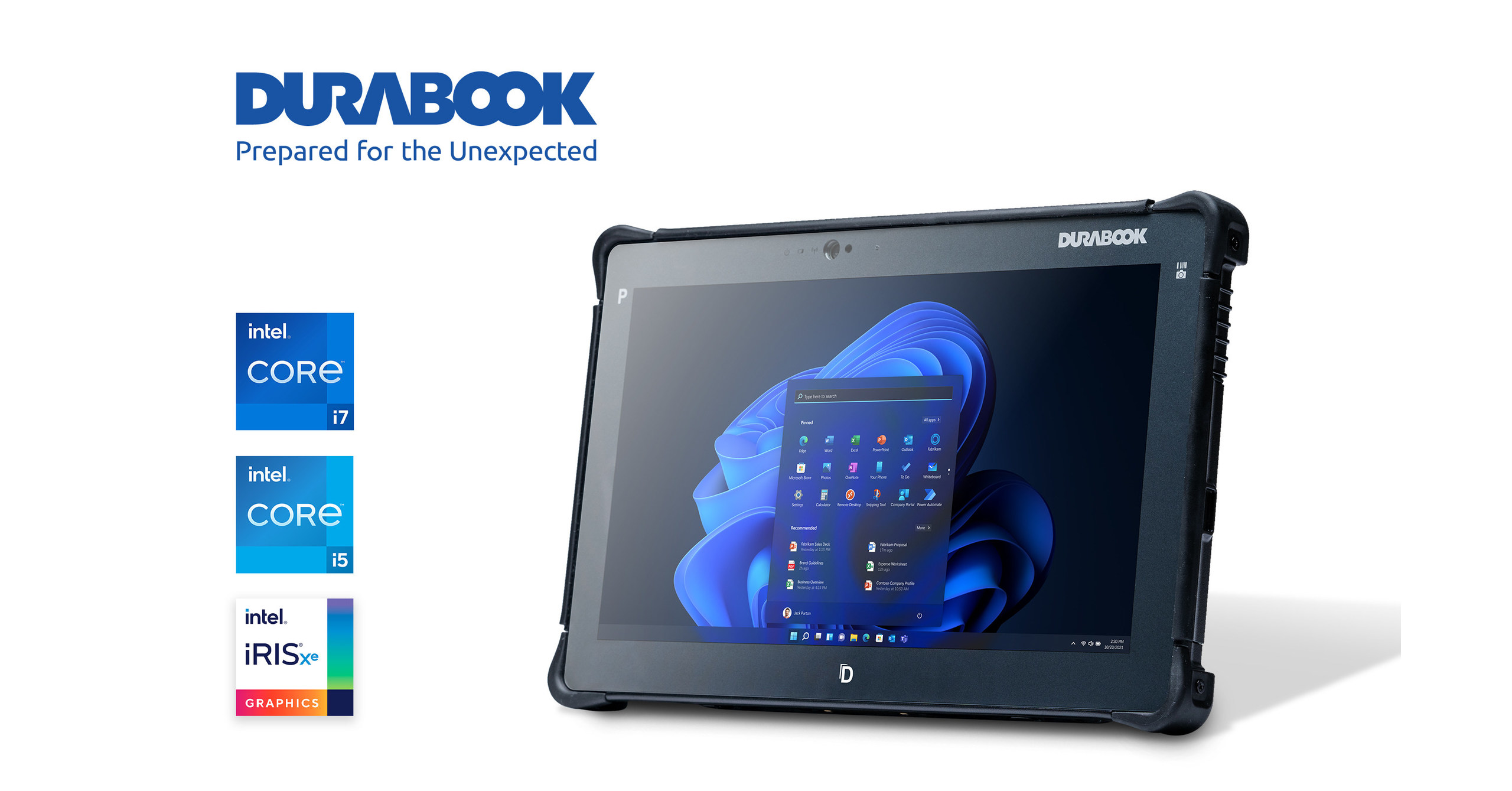 Durabook Adds Intel's 12th Gen CPU to Its R11 Fully Rugged Tablet