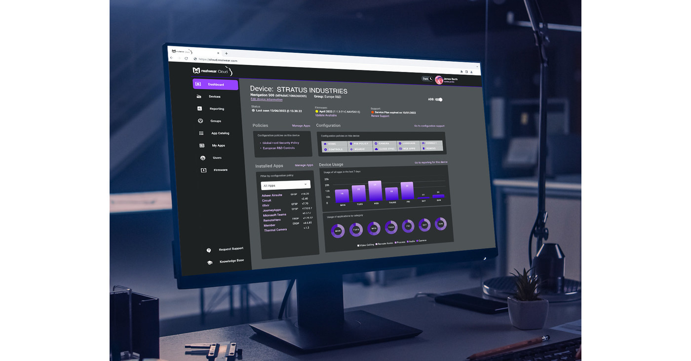 RealWear Launches Cloud Offering