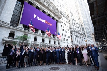 FISCALNOTE CELEBRATES PUBLIC COMPANY DEBUT WITH OPENING BELL RINGING ...