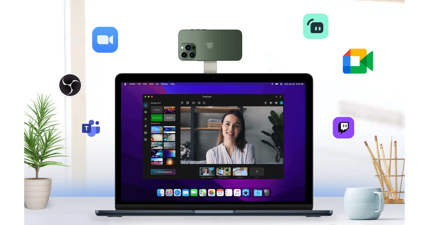 Newly Upgraded FineShare FineCam! A Smart Virtual Camera Makes Video ...