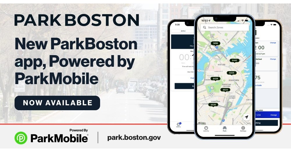 New and Improved ParkBoston app, Powered by ParkMobile, Launches Today