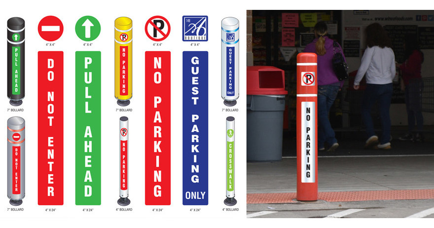 Custom and Standard Messaging Bollards Will Help Motorists Know the ...