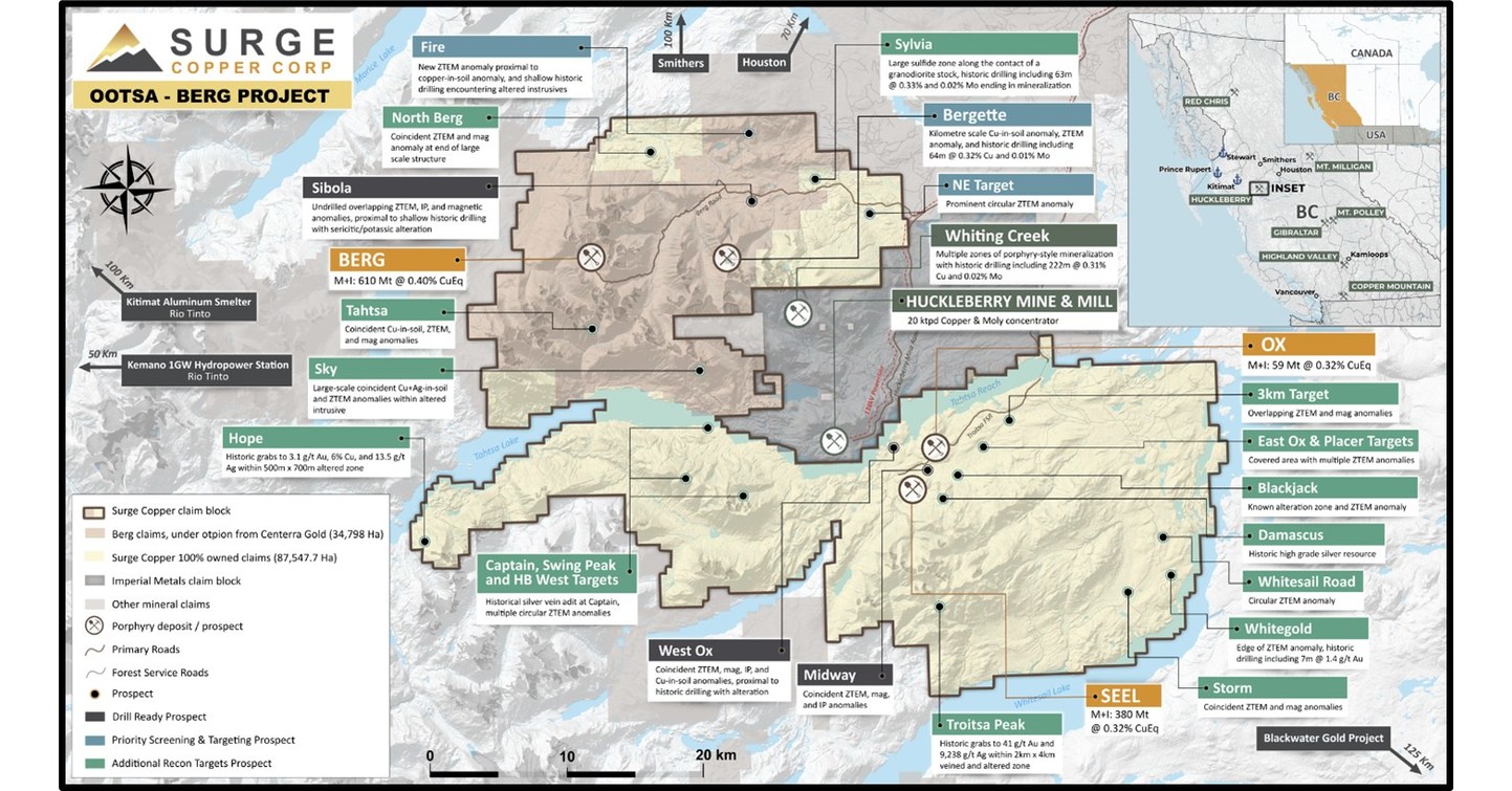 Surge Copper Receives Berg Exploration Permit, Mobilizes Drills to the ...