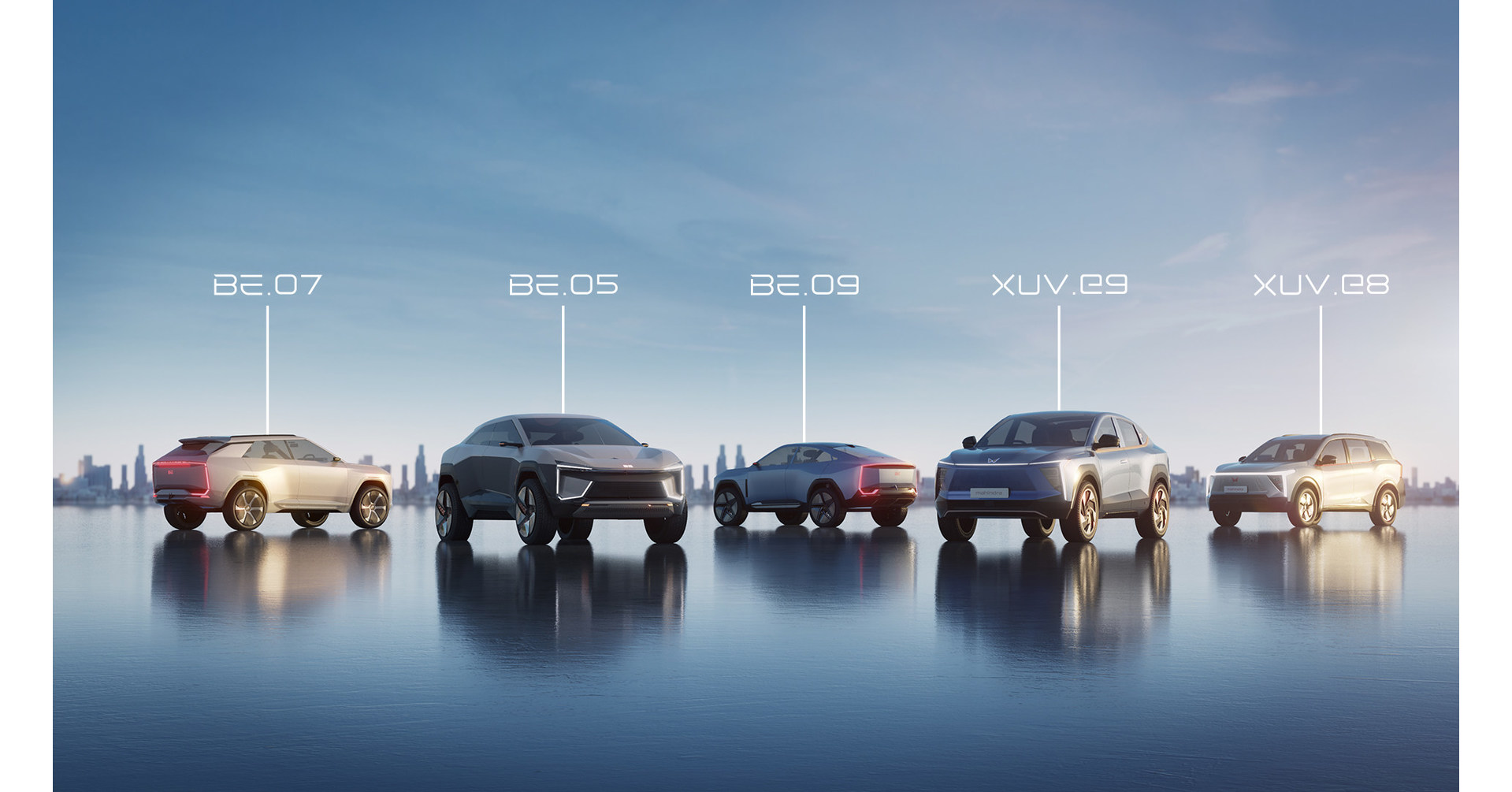 Mahindra unveils five Electrifying SUVs under two brands based on the ...