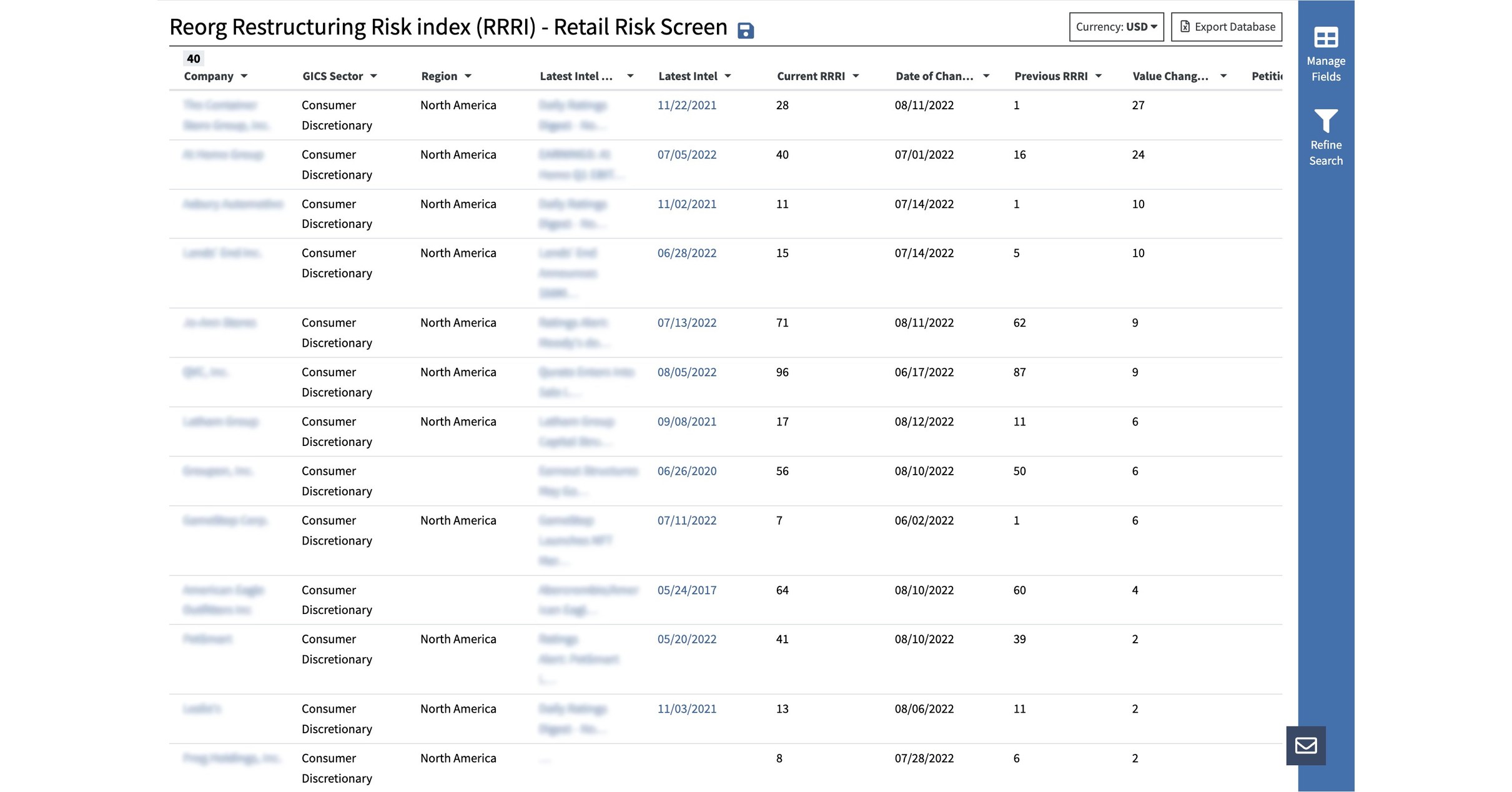 Reorg's Credit Cloud Now Features Proprietary Restructuring Risk Index