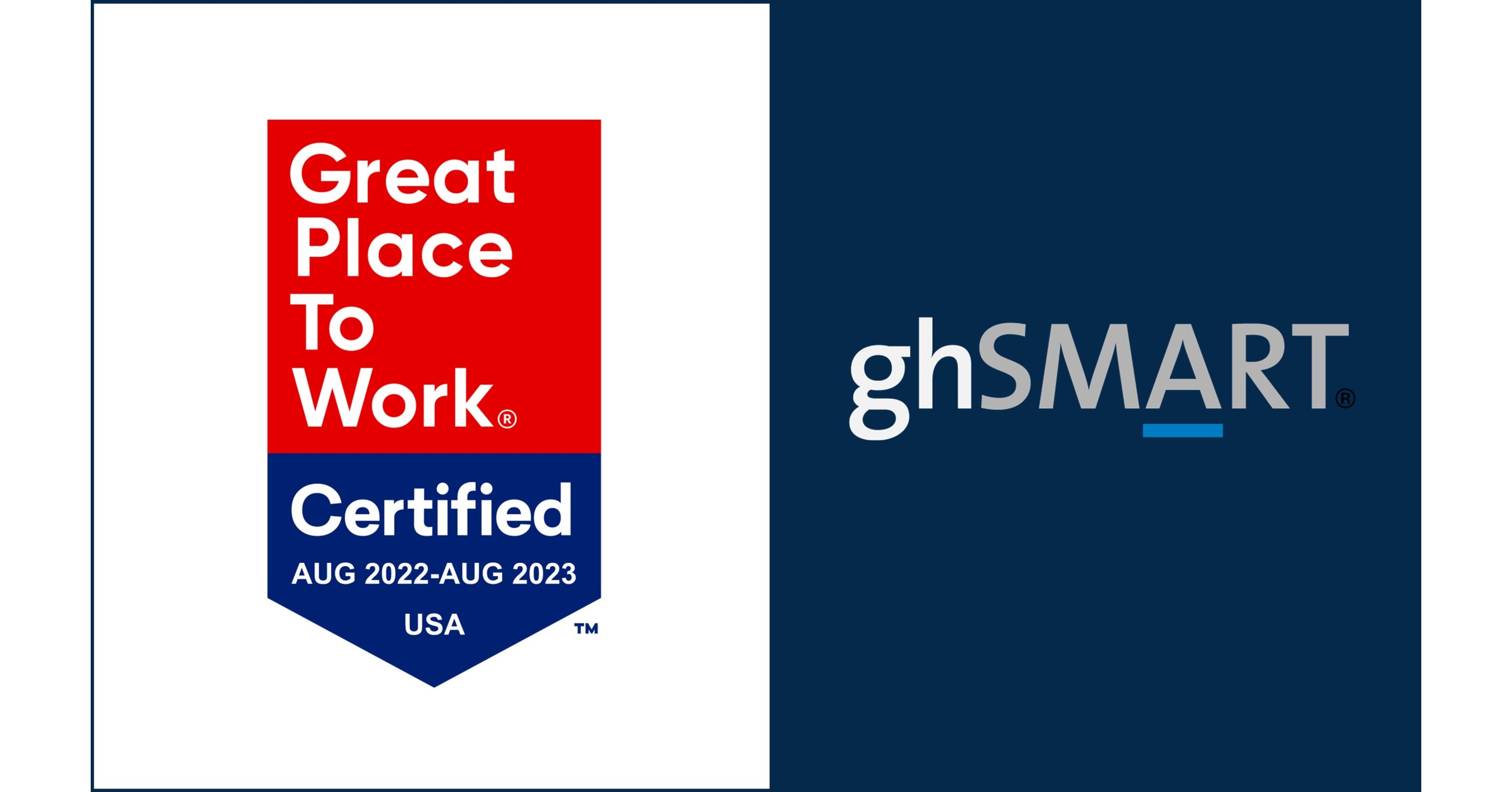 ghSMART Certified As A Great Place to Work
