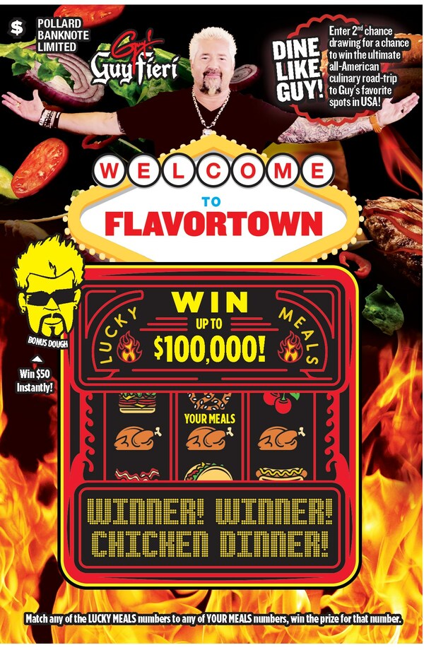 Pollard Banknote Welcomes You to 'Flavortown' as Guy Fieri Joins its ...