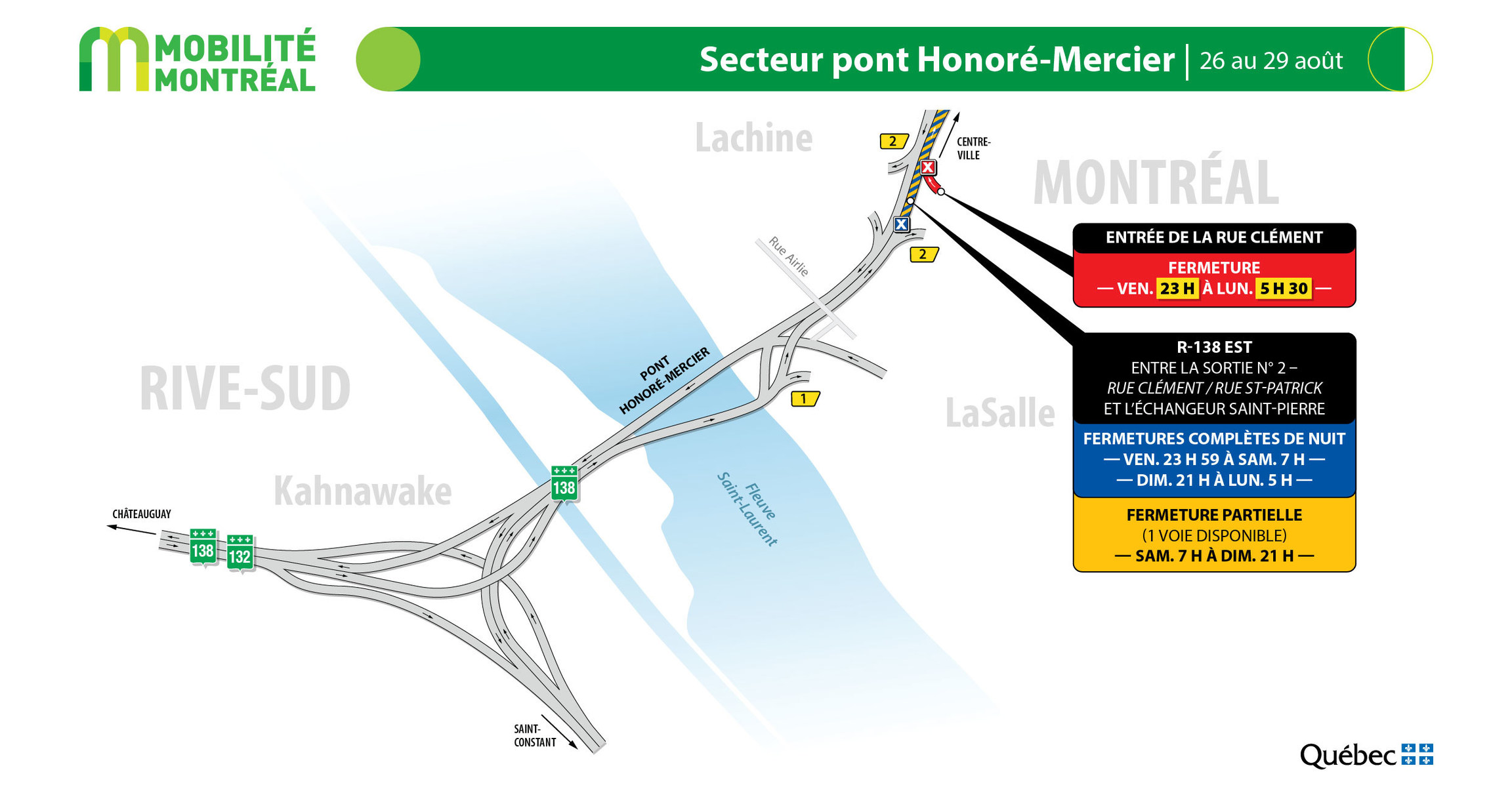 PLANIFIER SES DÉPLACEMENTS DURANT LA FIN DE SEMAINE DU 26 AU 29 AOÛT - ENTRAVES MAJEURES SUR LE ...