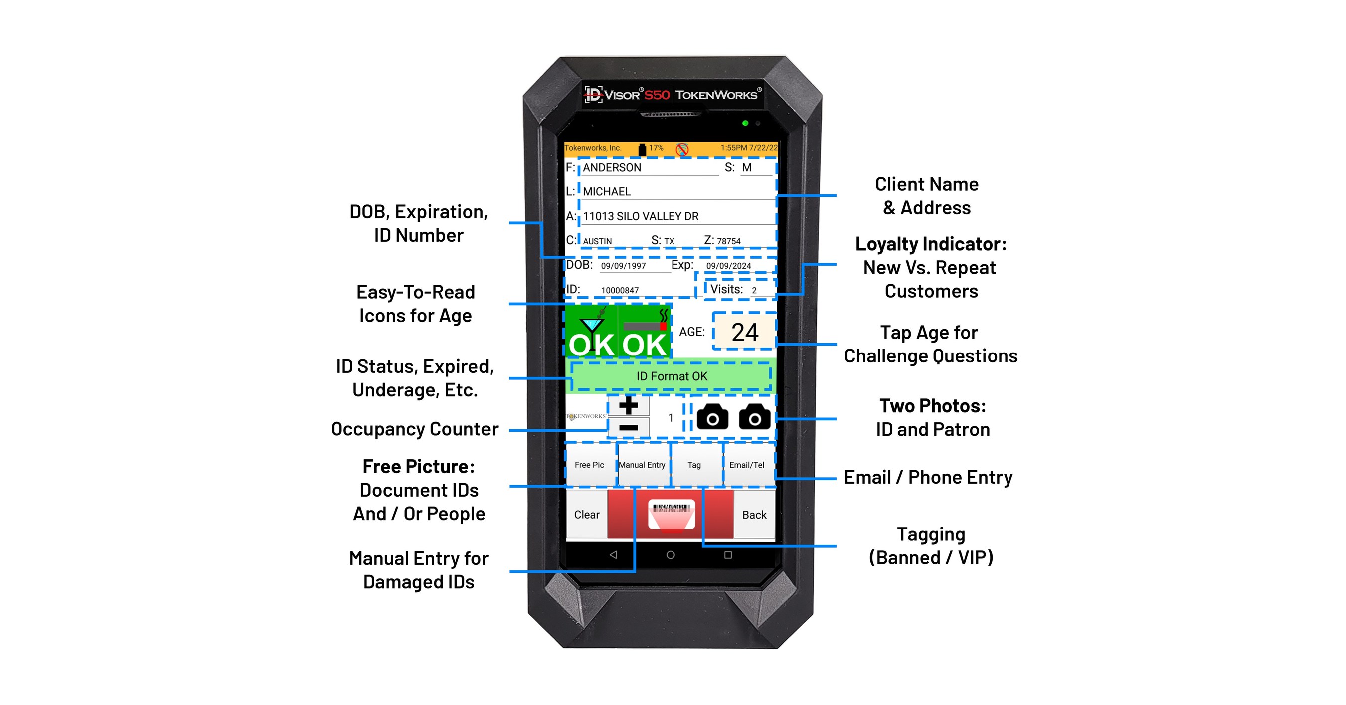 First Ever Hybrid 2-in-1 ID Scanner for Countertop and Mobile Use