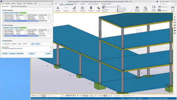 Design Power Demonstrates Structure Builder for Tekla Structures