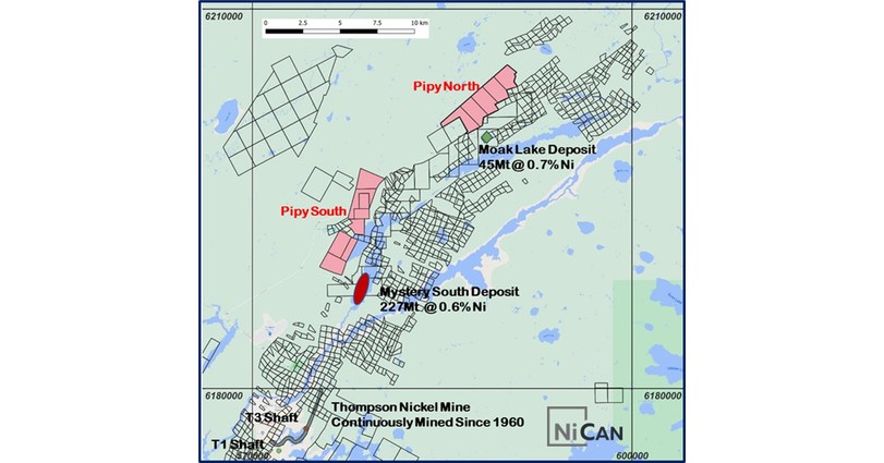 NiCAN Doubles Land Position at the Pipy Project in Thompson, Manitoba