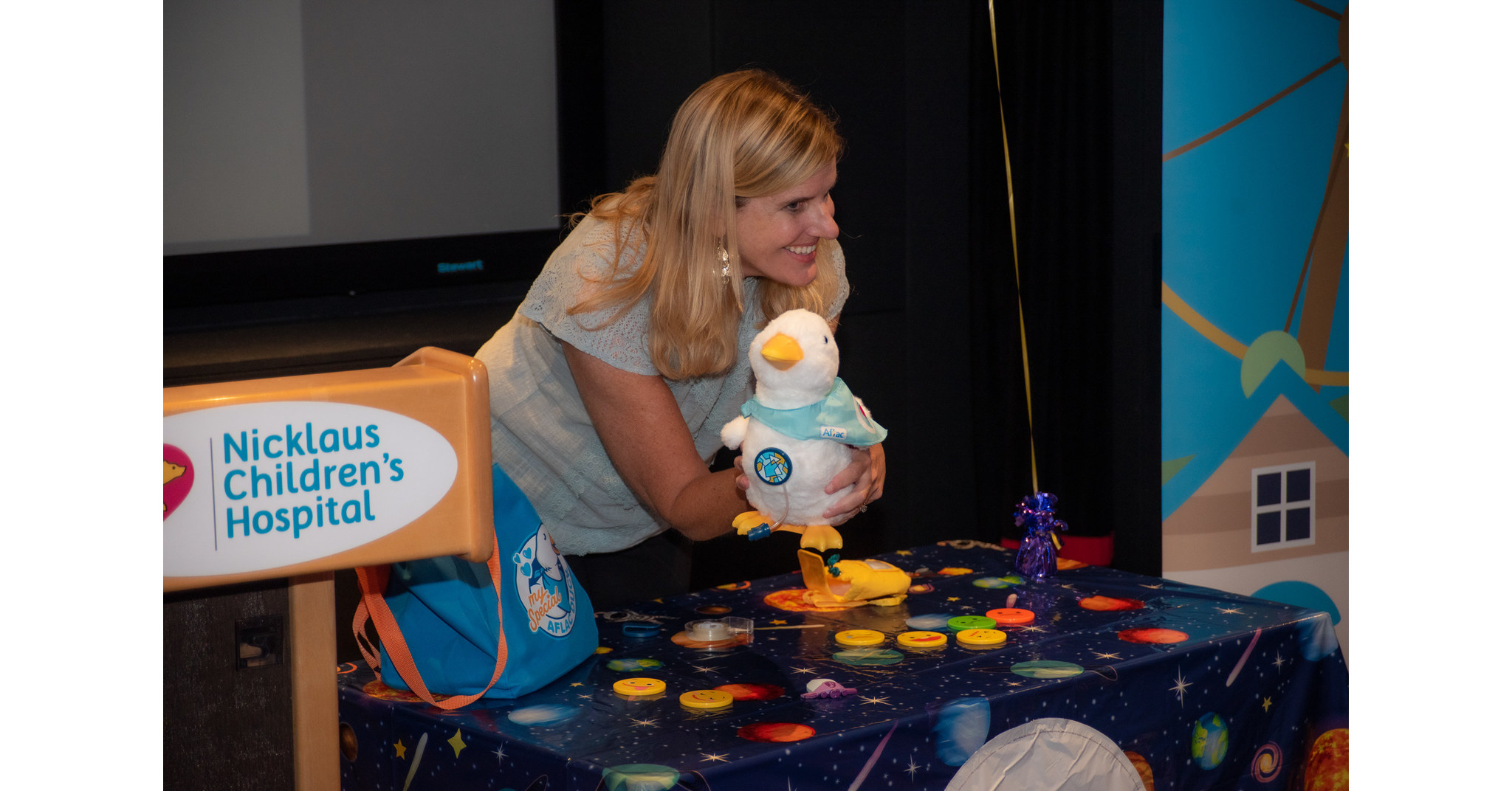 My Special Aflac Duck® helps bring joy to young patients diagnosed with cancer and sickle cell ...