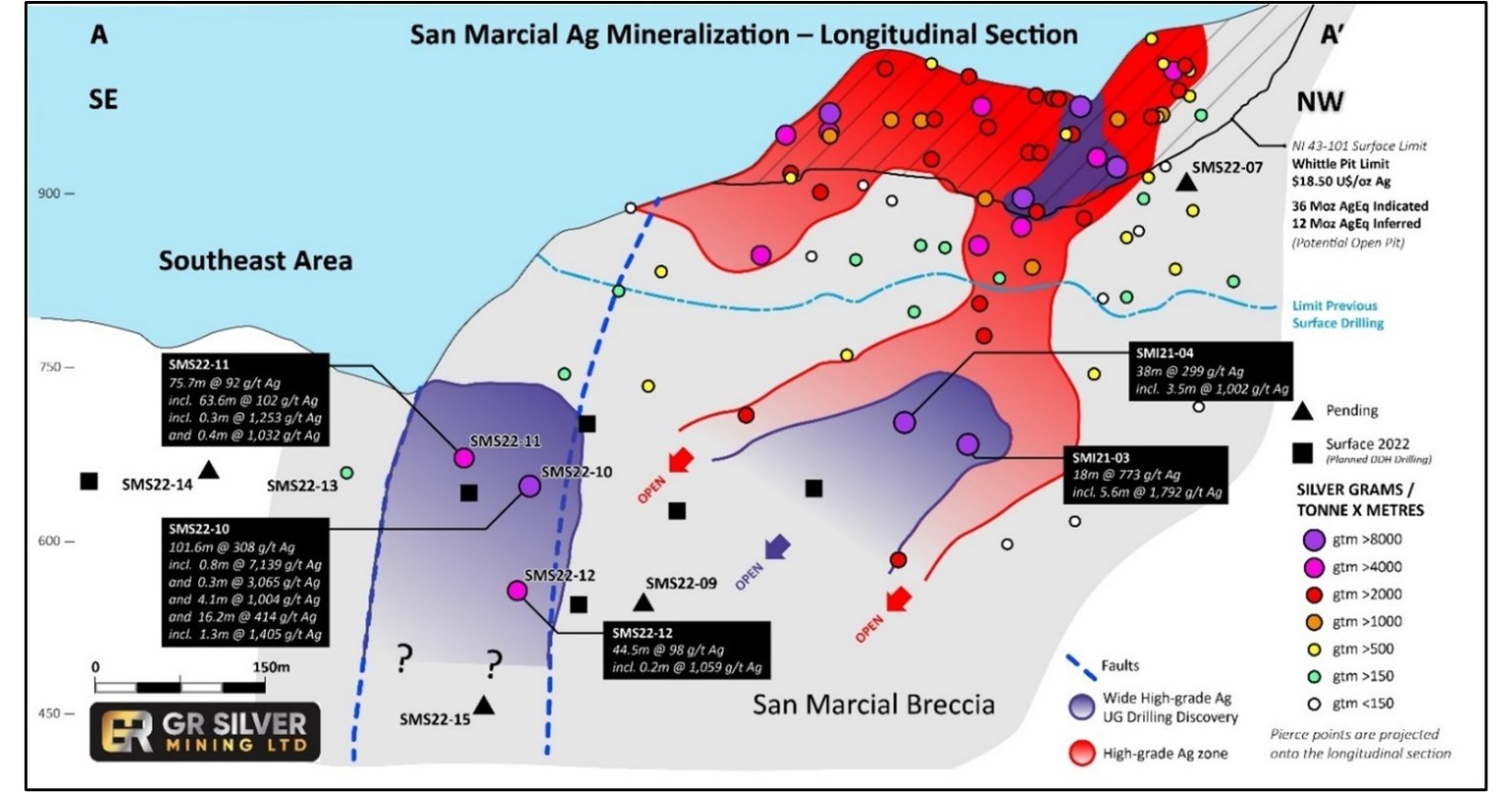 GR Silver Mining Confirms Down Dip and Lateral Continuity of SE Area ...