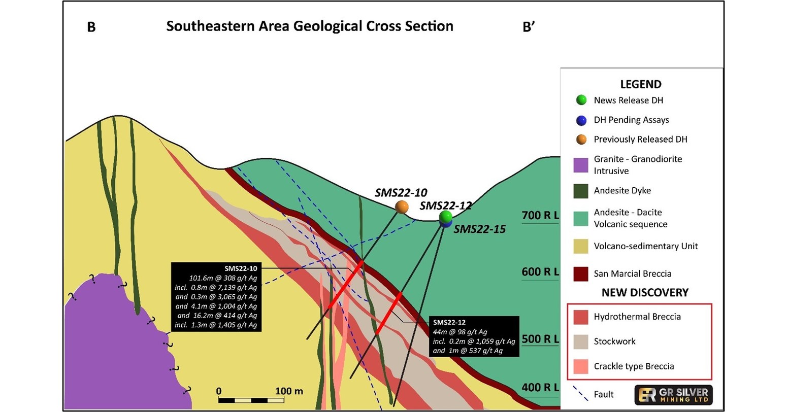 GR Silver Mining Confirms Down Dip and Lateral Continuity of SE Area ...