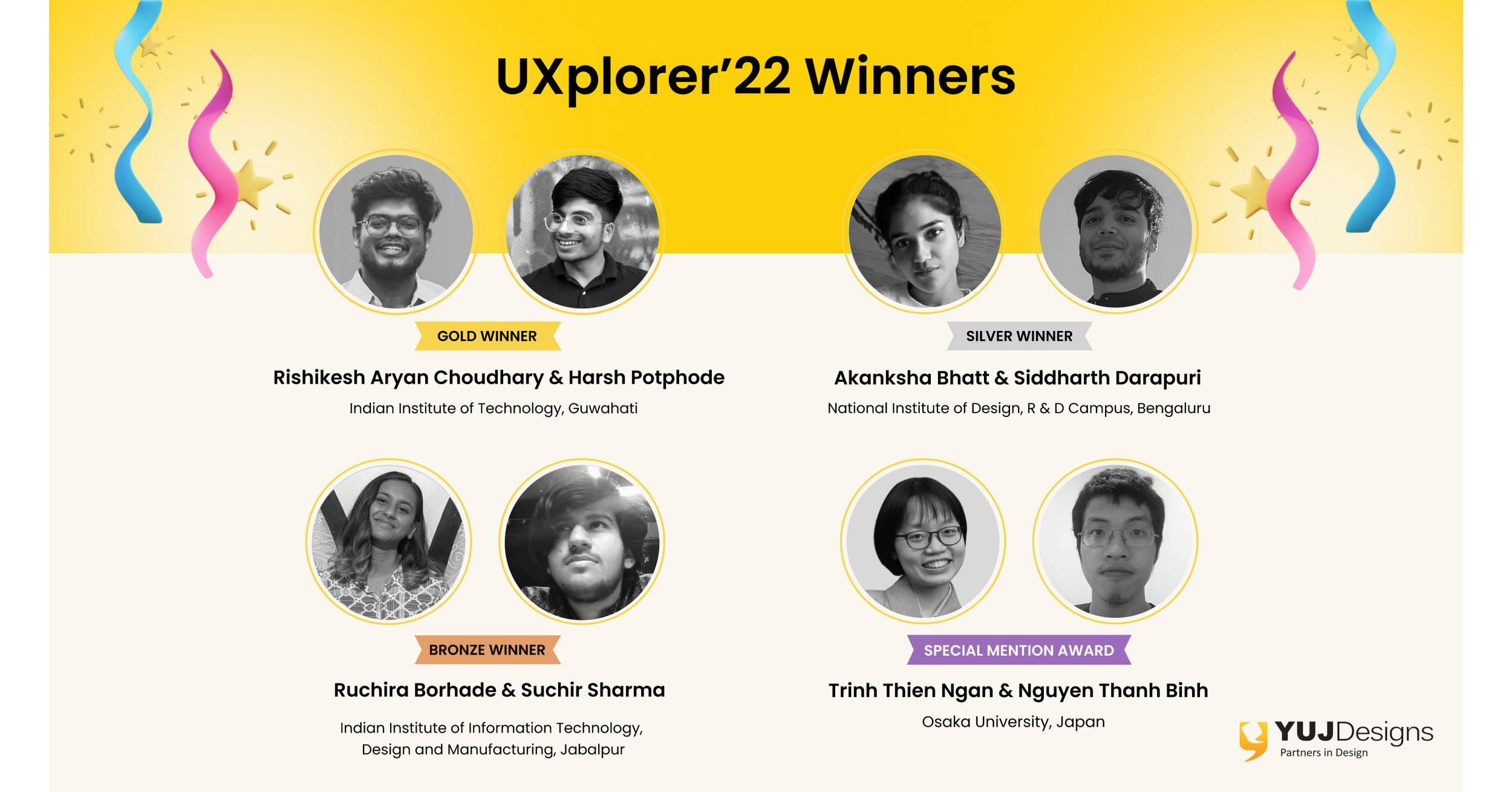YUJ Designs announces the winners of UXplorer'22 ahead of its 13th ...