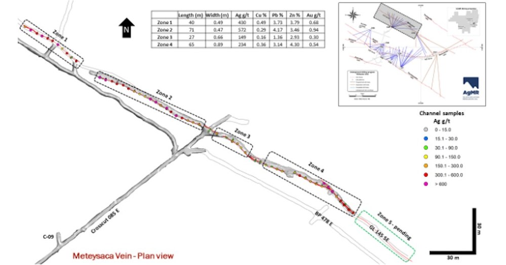 UNDERGROUND CHANNEL SAMPLING RETURNS HIGH-GRADE SILVER - GOLD RESULTS ...