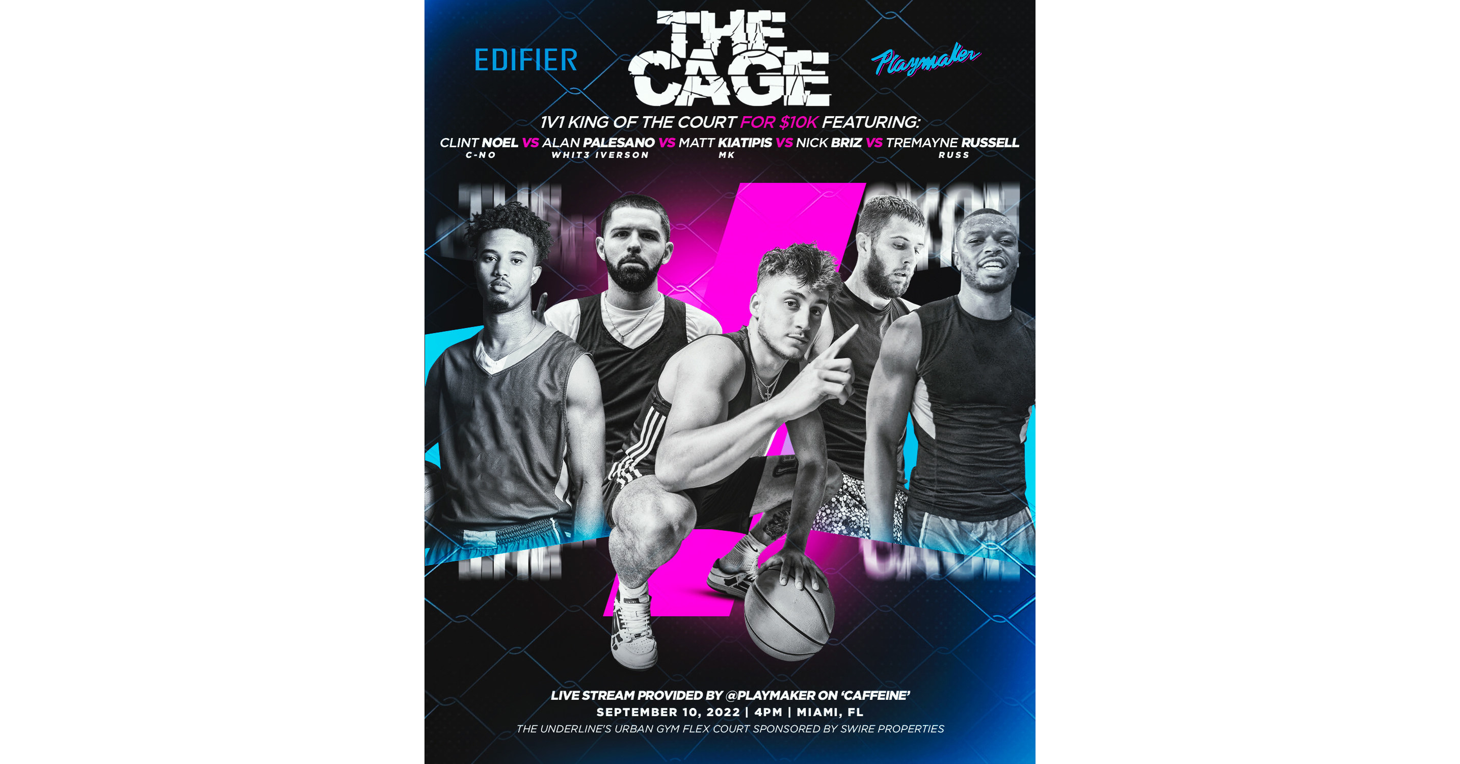 Edifier teams up with Playmaker for a new basketball event: The Cage