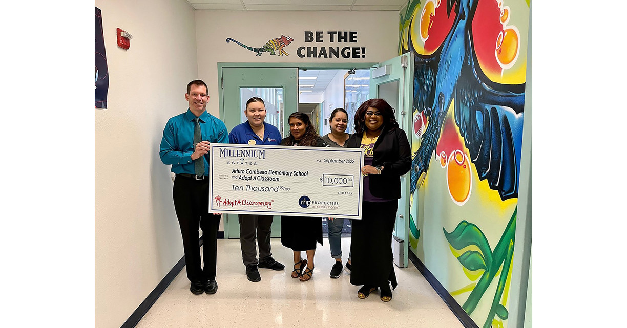 RHP PROPERTIES PARTNERS WITH ADOPTACLASSROOM.ORG TO SUPPORT ARTURO ...