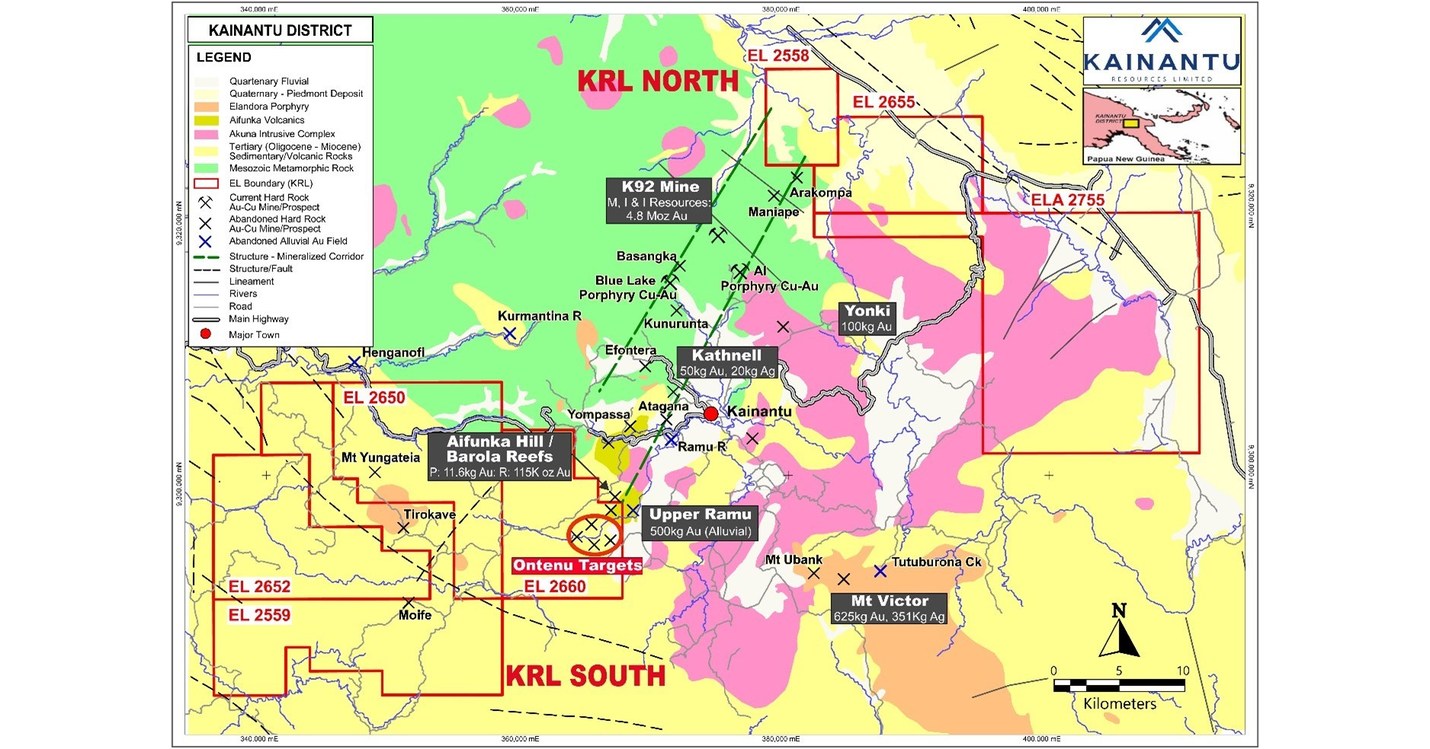 KAINANTU RESOURCES ADVANCES EXPLORATION AT HIGHLY PROSPECTIVE REGIONAL ...