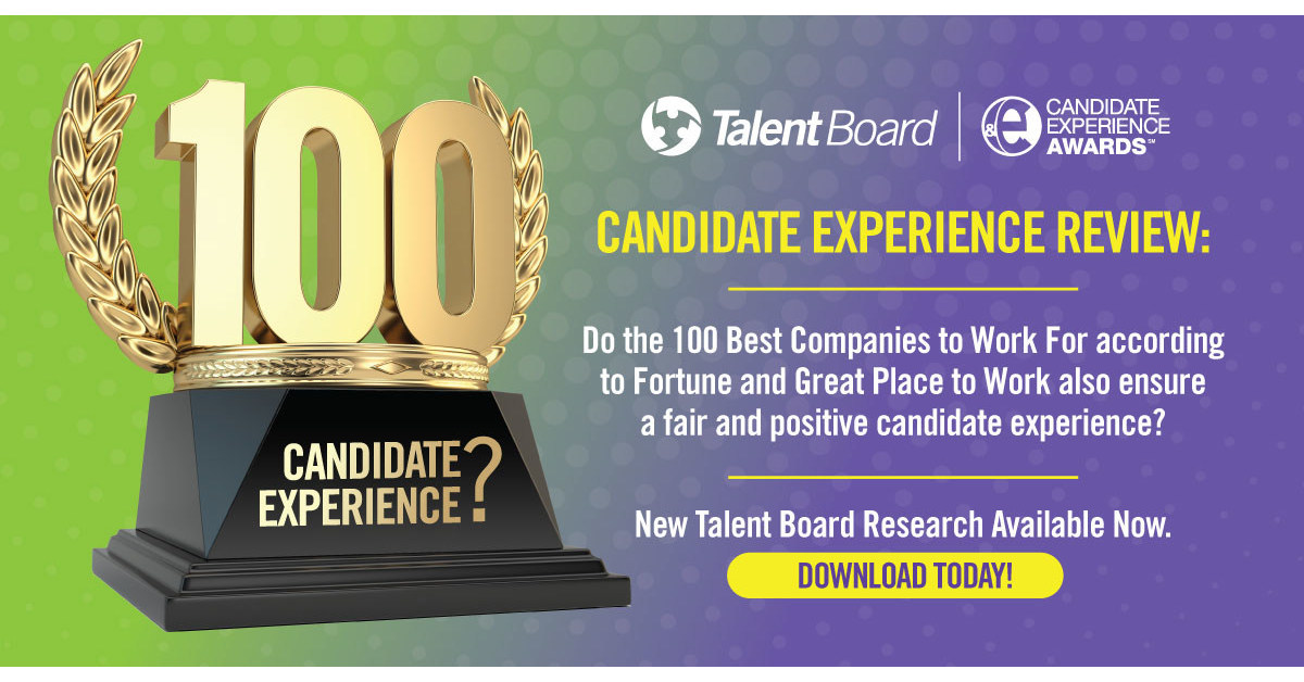 Candidate Experience Review Report Released: The 100 Best Companies to ...