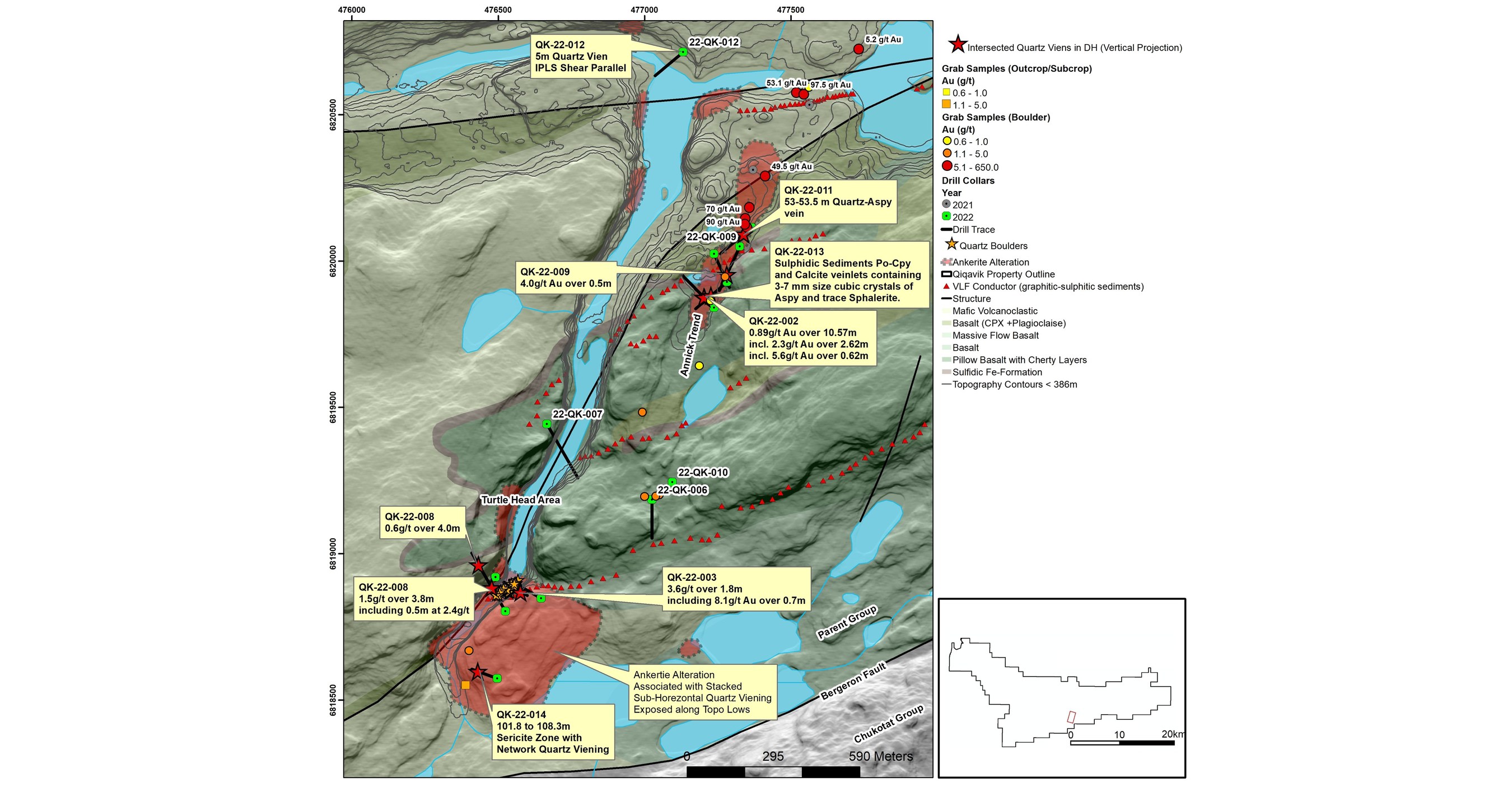 Orford Discovers Gold Bearing Vein System at Qiqavik - First ...