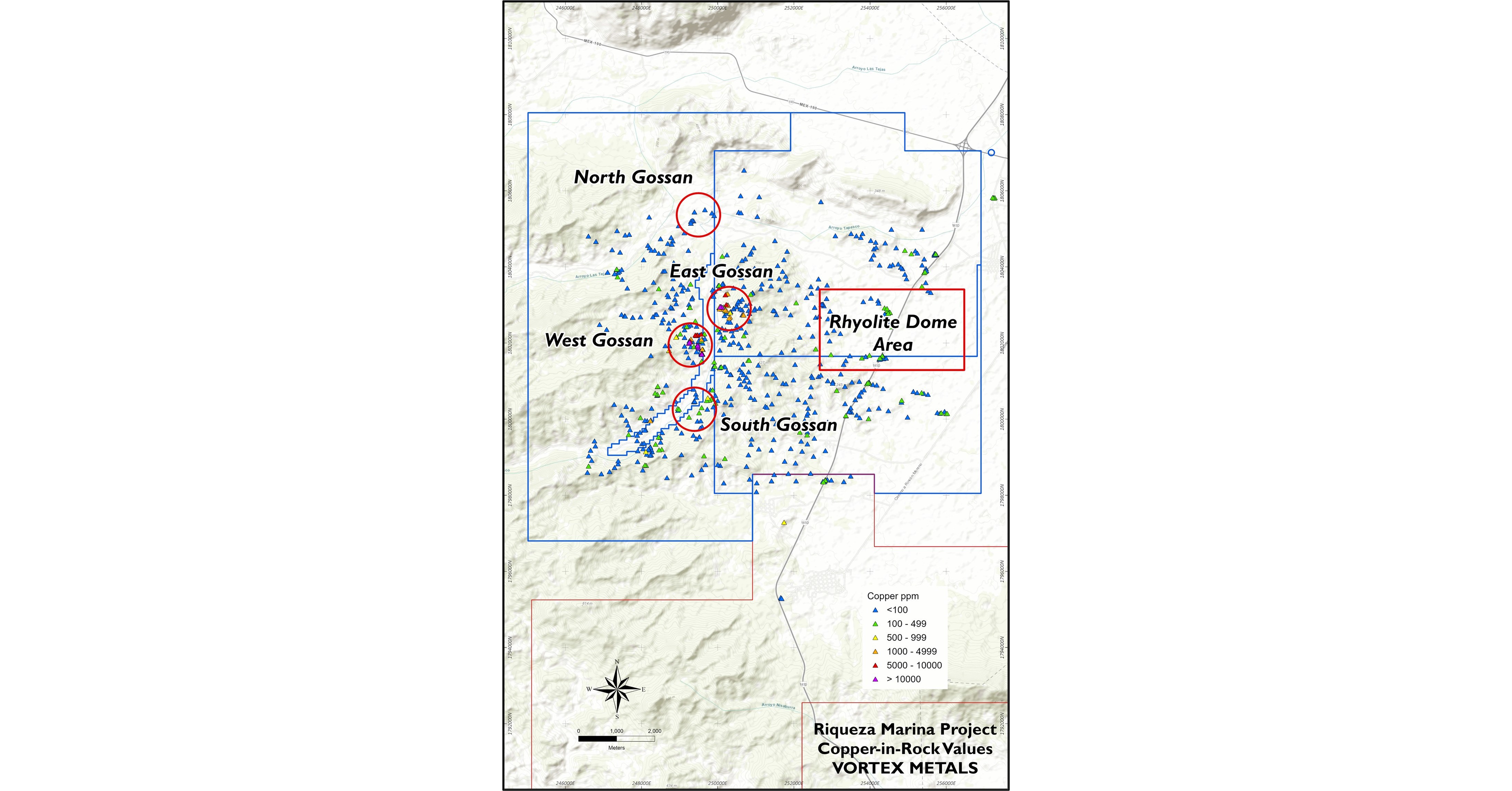 Vortex Metals Highlights Riqueza Marina Project Exploration Targets