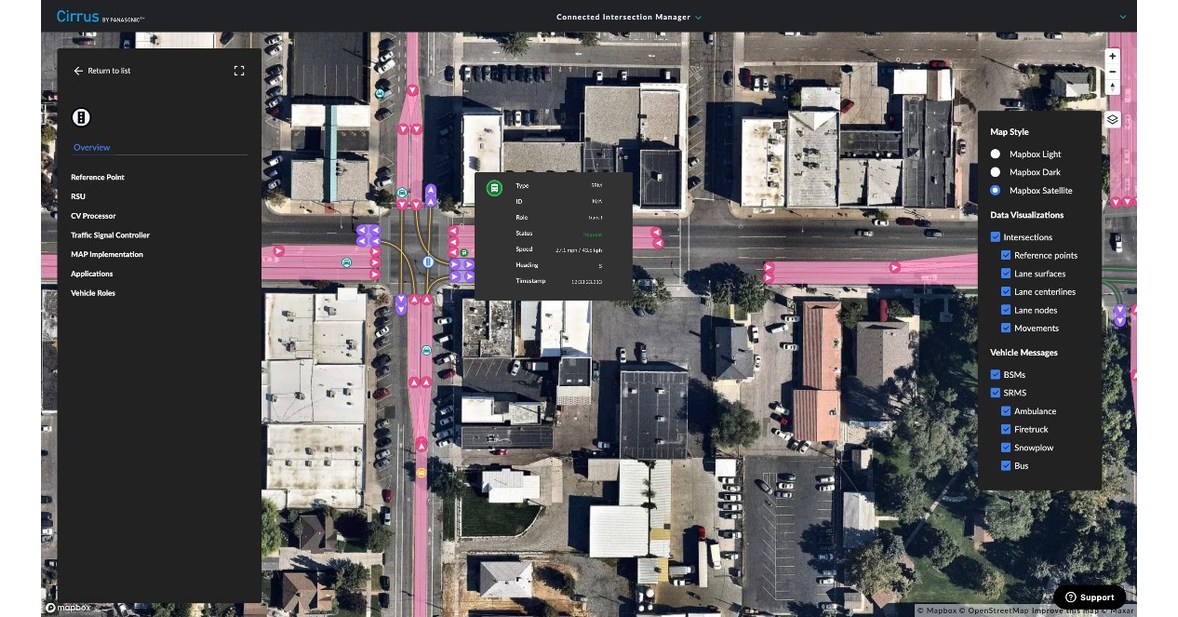 Panasonic Showcases V2X Connected Intersections Technology that ...