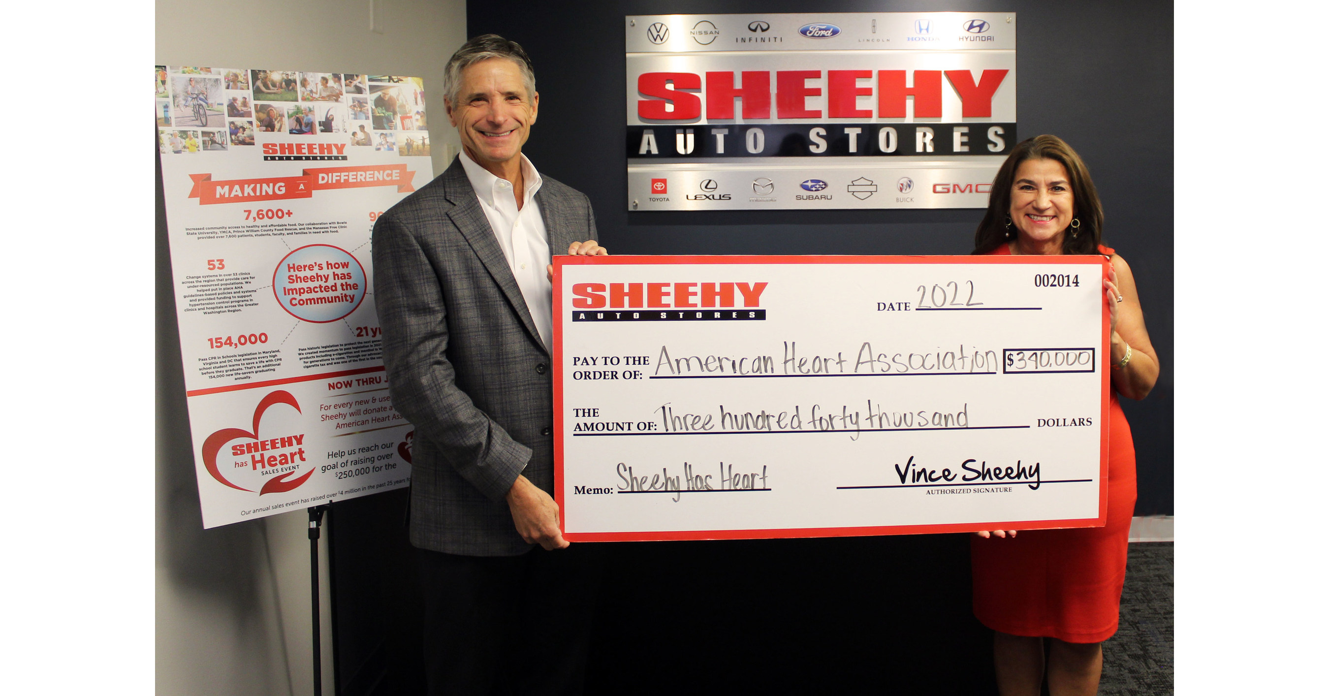 Sheehy Auto Stores Wraps Up "Sheehy Has Heart" Sales Event with ...