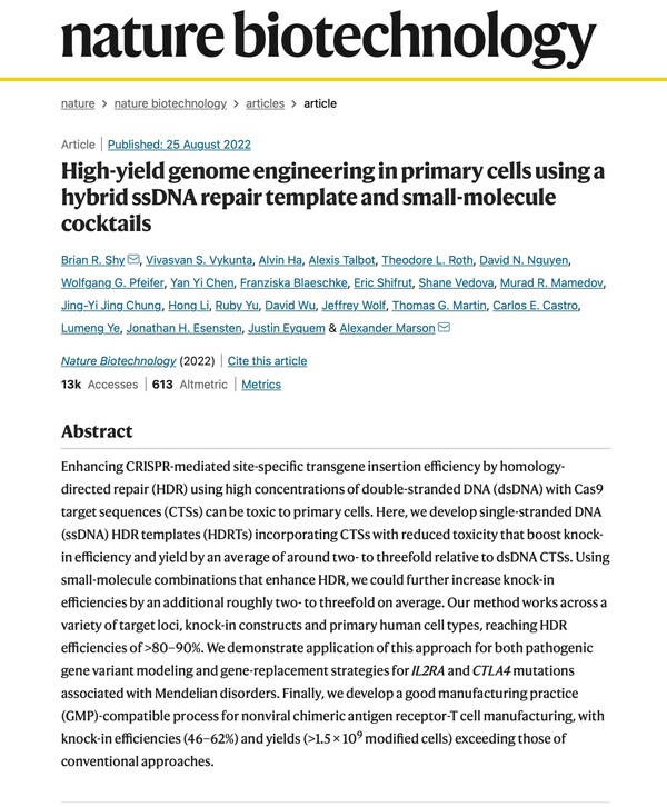 GenScript and Gladstone-UCSF Institute of Genomic Immunology ...