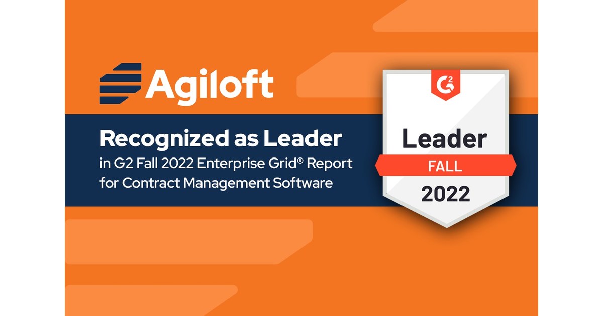 Agiloft Recognized as Leader in G2 Fall 2022 Enterprise Grid® Report ...