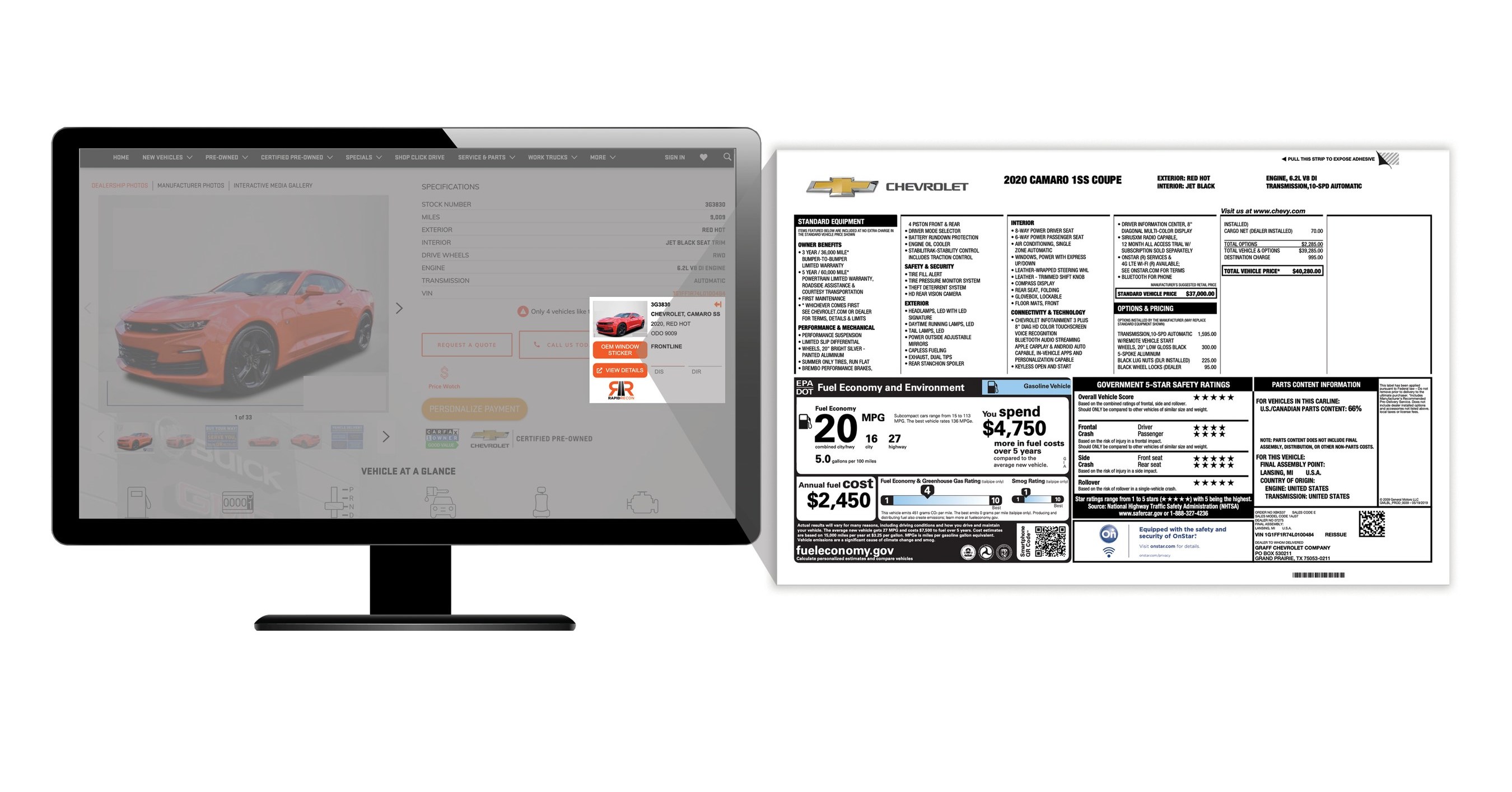 Rapid Recon Introduces Authentic OEM MSRP Window Stickers for Accurate ...