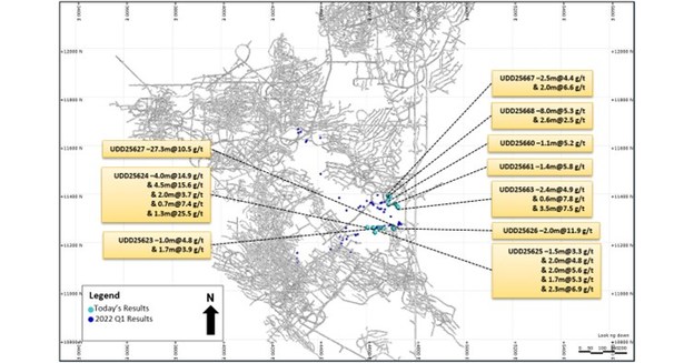 SUPERIOR GOLD FURTHER EXTENDS HIGH-GRADE MINERALIZATION, INCLUDING 10.5 ...