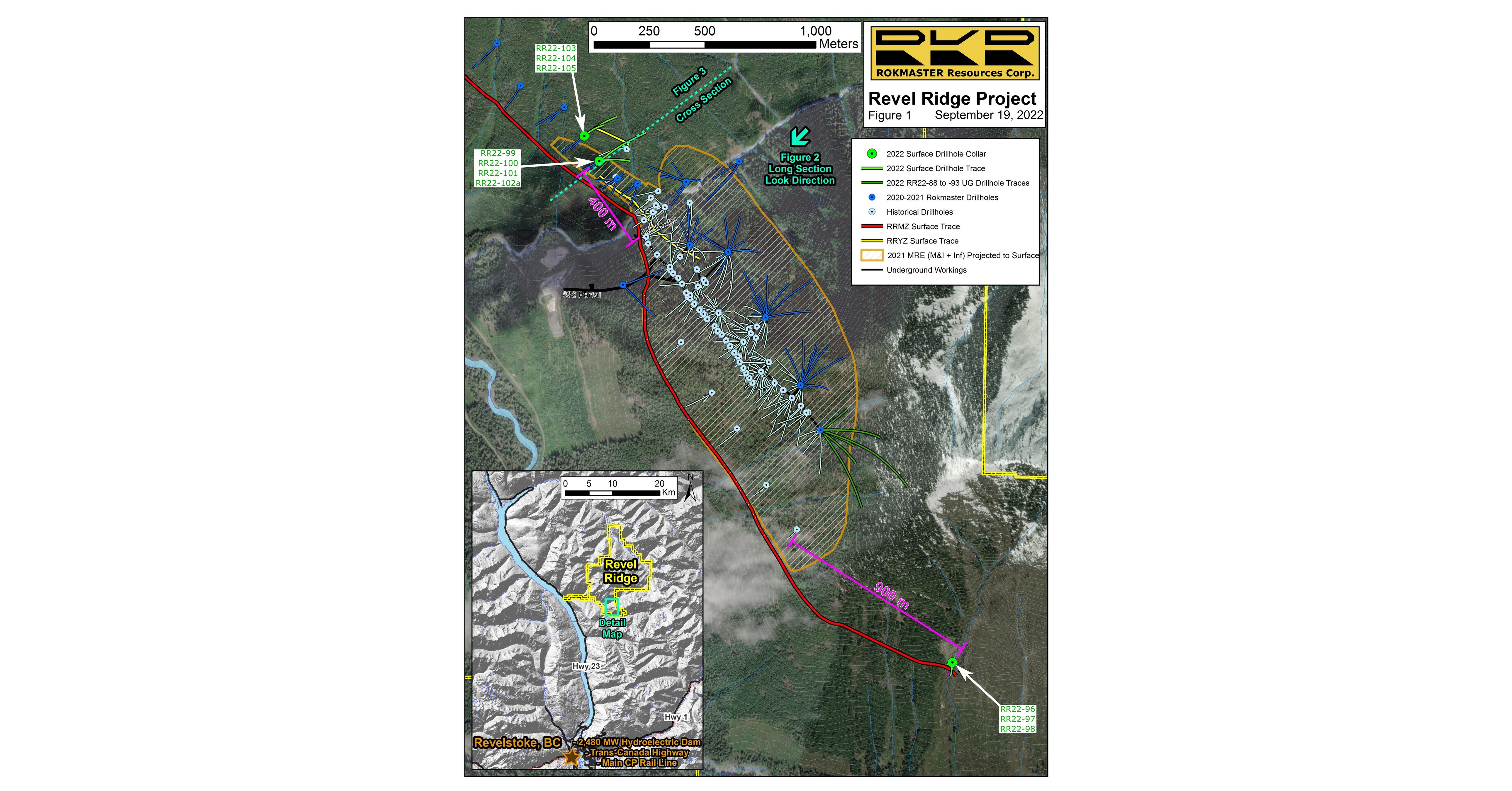 Rokmaster extends Main Zone 925 m to the southeast and 290 m to the ...