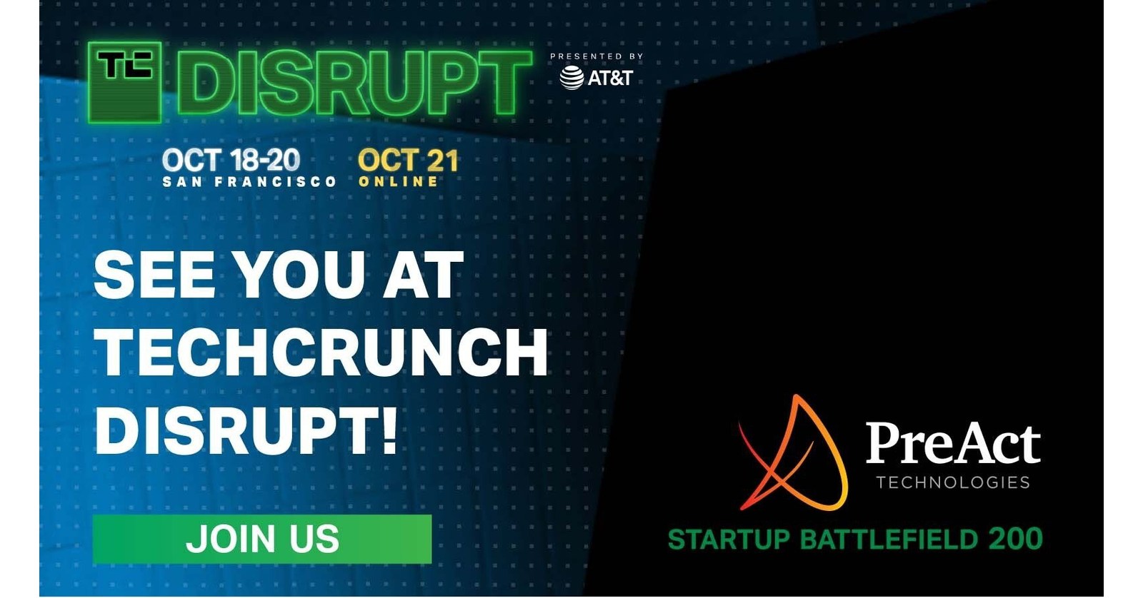 PreAct Technology Named a TechCrunch StartUp Battlefield Company