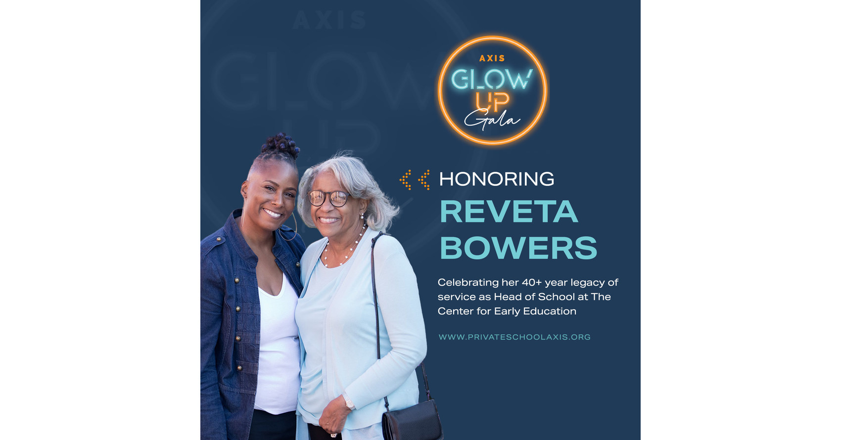 Private School Axis to Host Inaugural Glow Up Gala Honoring Reveta Bowers