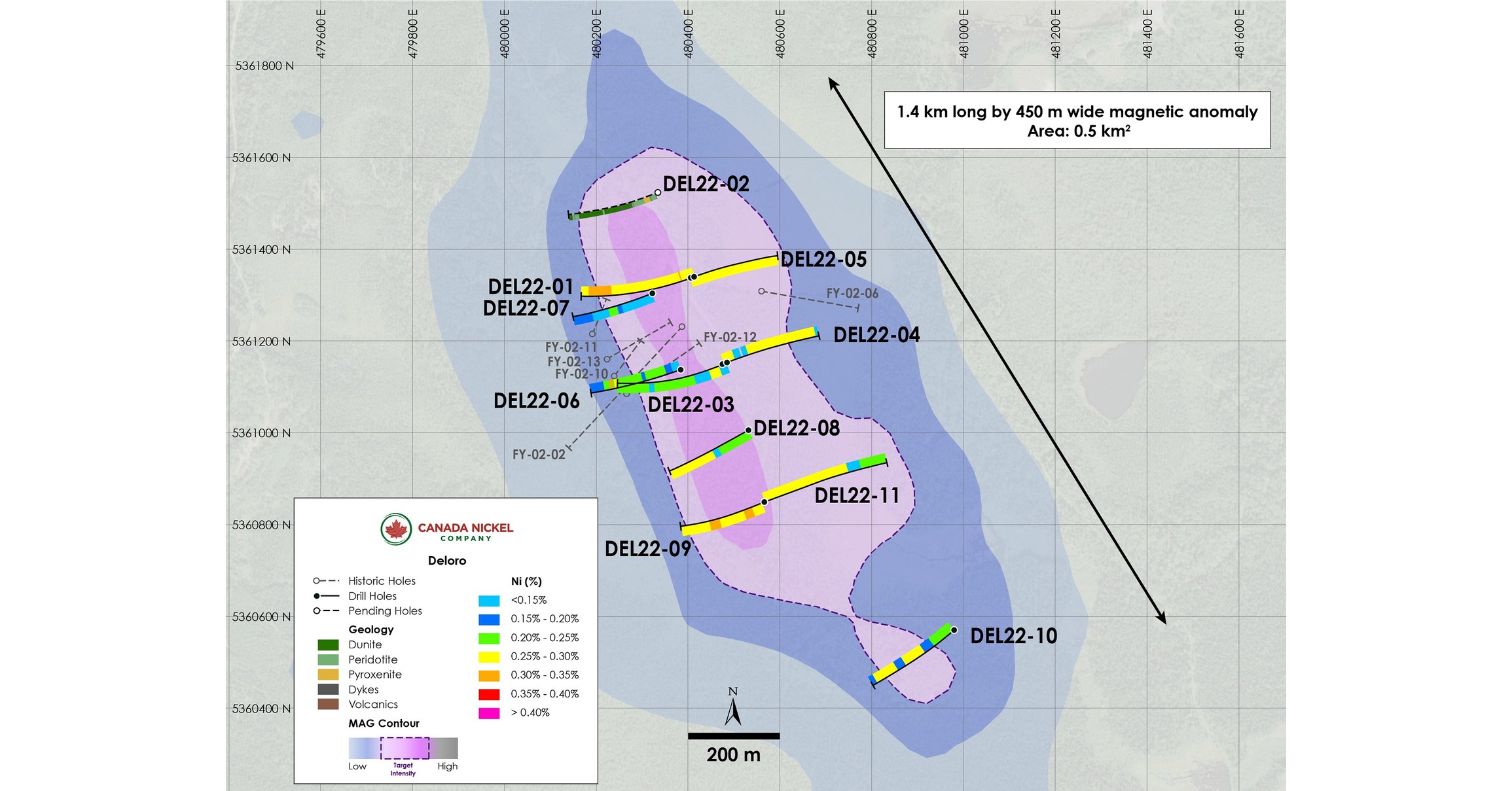 Canada Nickel Confirms Large Scale Discovery at Reid, Provides Regional ...