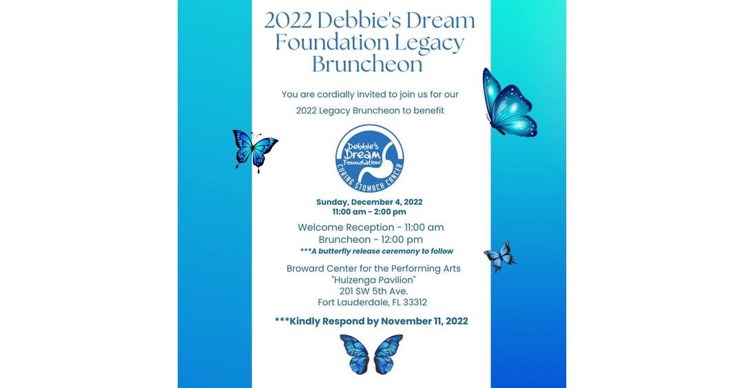 Debbie's Dream Foundation: Curing Stomach Cancer Hosts the 2022 DDF ...