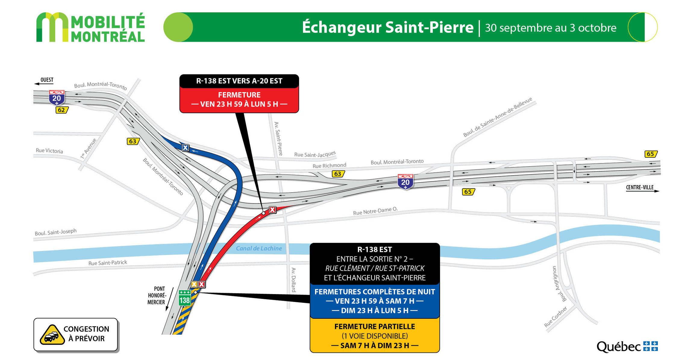PLANIFIER SES DÉPLACEMENTS DURANT LA FIN DE SEMAINE DU 30 SEPTEMBRE AU 3 OCTOBRE - ENTRAVES ...