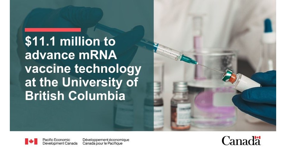 Government of Canada announces funding for advancements in mRNA vaccine ...