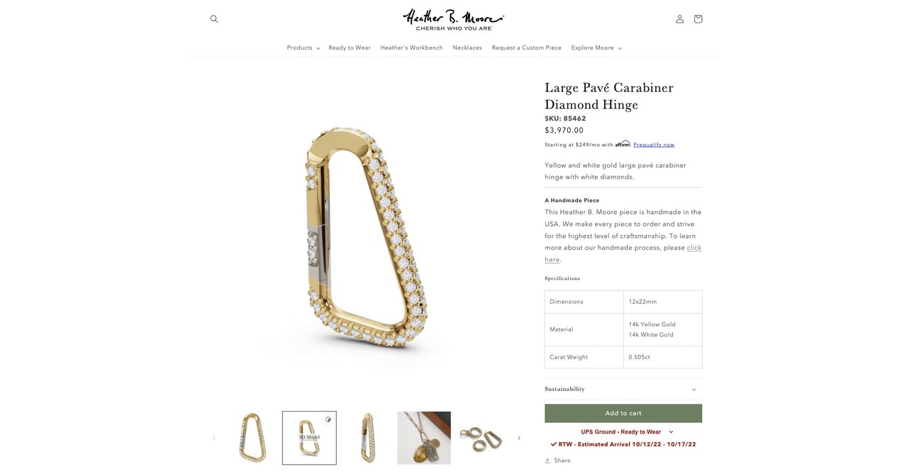 HEATHER B. MOORE CHAMPIONS 3D JEWELRY TECHNOLOGY