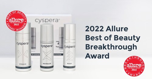 Cyspera Intensive System™ by Scientis Wins Allure Best of Beauty ...