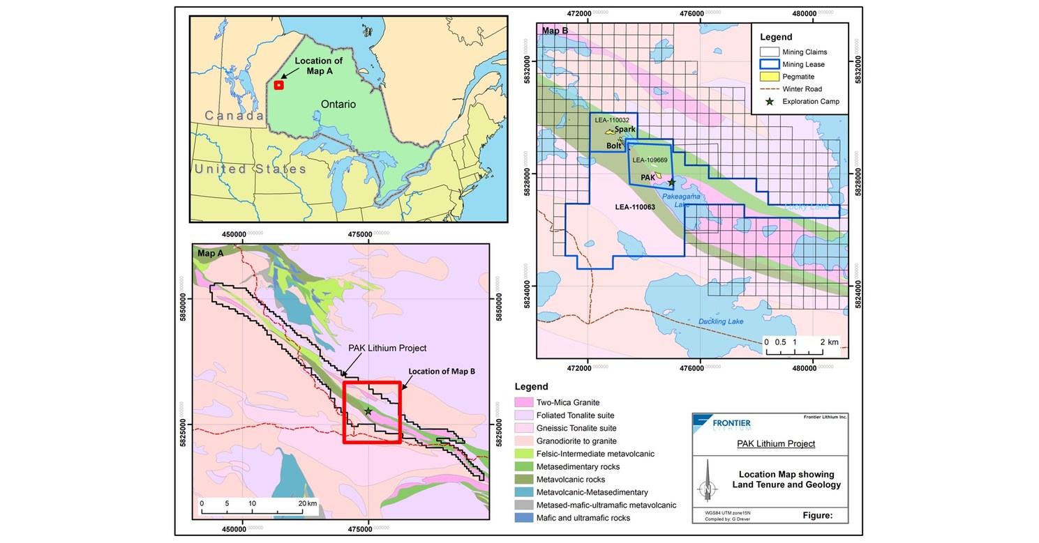 FRONTIER INTERSECTS 326.6M OF PEGMATITE AVERAGING 1.92% Li2O, INCLUDING ...