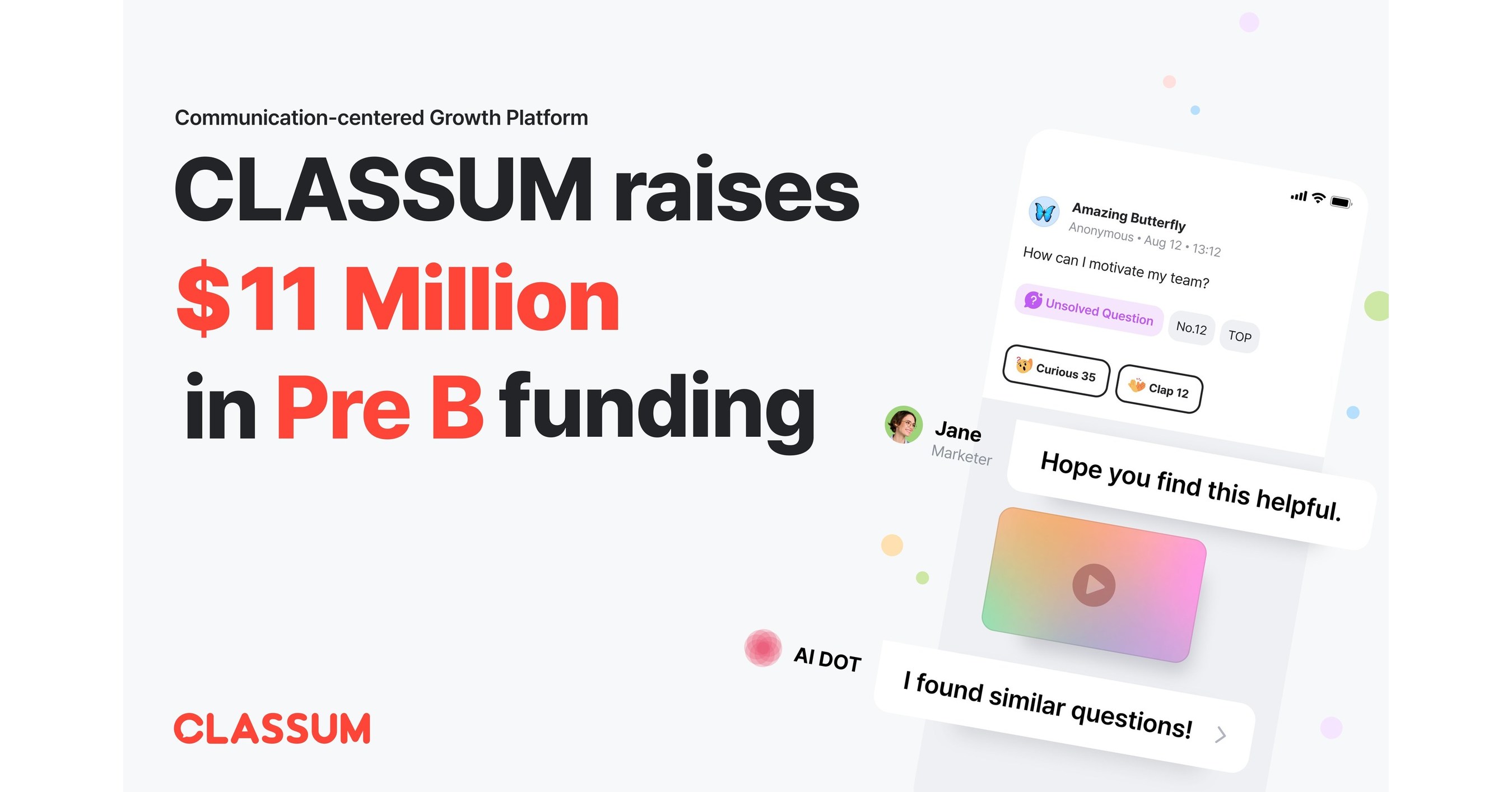 CLASSUM Lands $11M Pre-Series B Funding, Accelerating Interactive Learning
