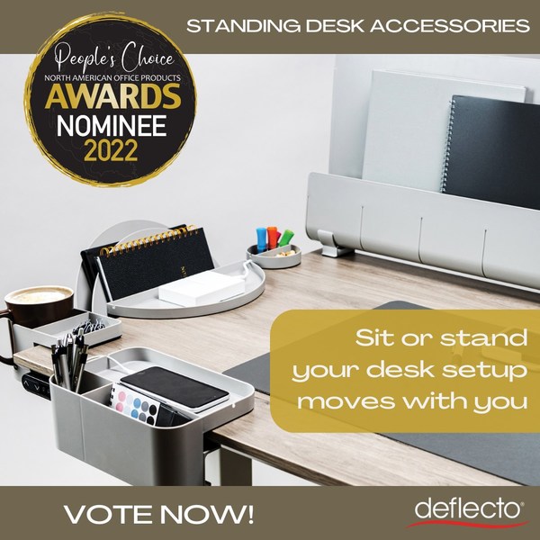 Deflecto® New Standing Desk Accessories For Sit-Stand and Standing ...