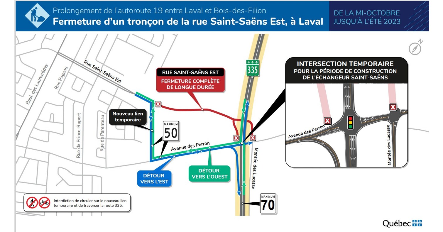 Prolongement de l'autoroute 19 entre Laval et Bois-des-Filion ...