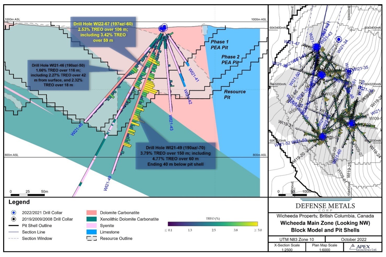 Defense Metals Continues to Drill High-Grades at Wicheeda with 106 ...