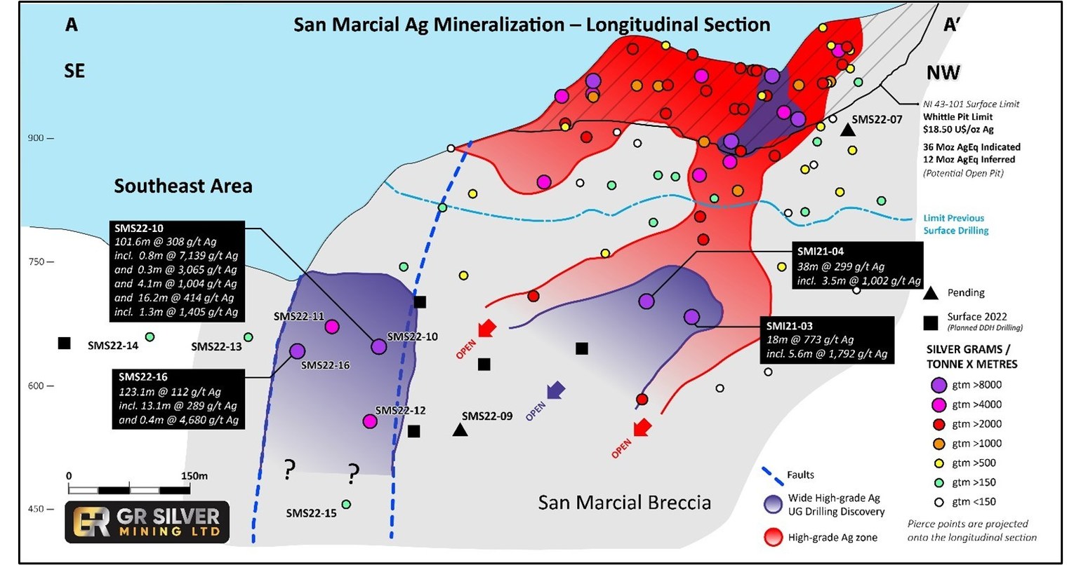 GR Silver Mining Extends SE Area Silver Discovery with New Wide ...