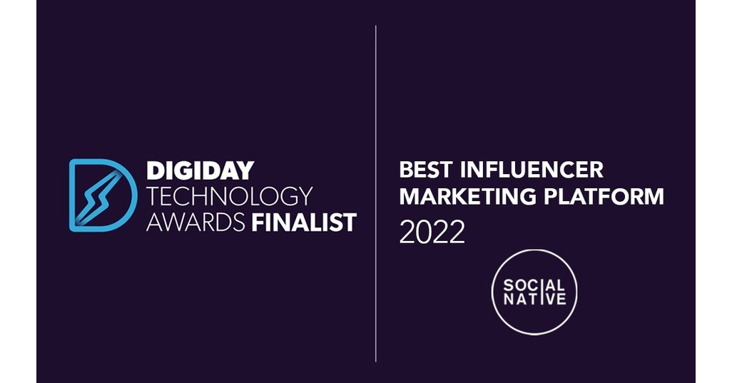 Digiday names Social Native as "Best Influencer Marketing Platform ...