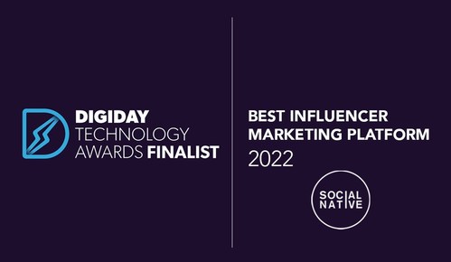 Digiday names Social Native as "Best Influencer Marketing Platform ...